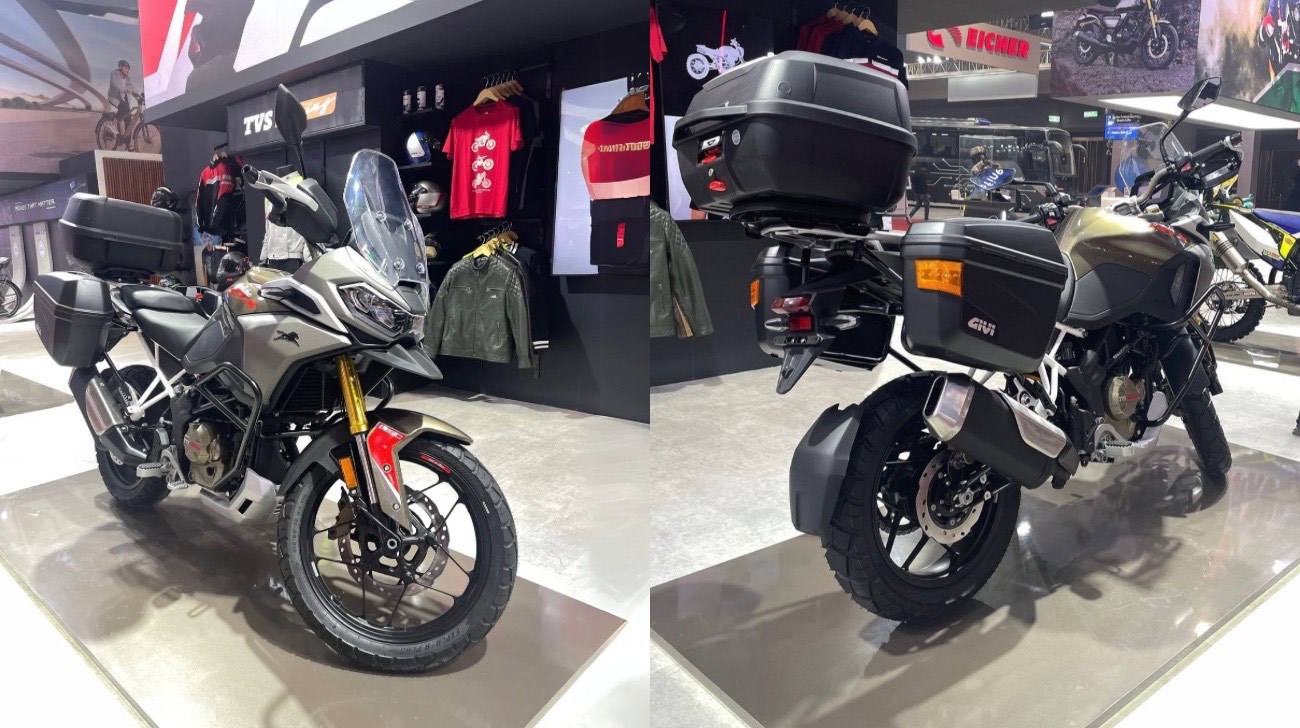 TVS Apache RTX 300 revealed at Bharat Mobility Expo 2025
